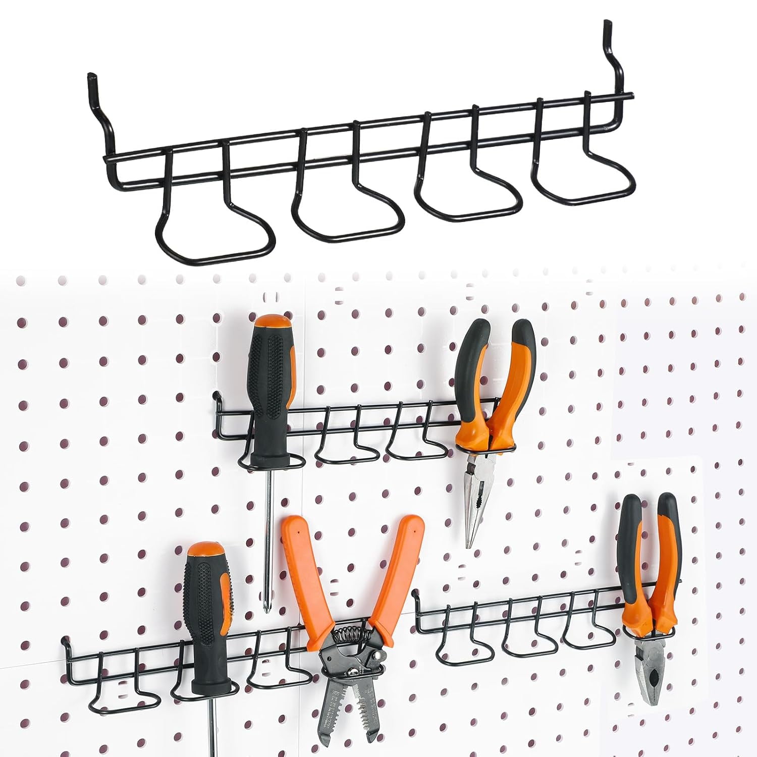 4 Pieces Pegboard Screwdriver Holders, Stainless Steel Pegboard Pliers ...