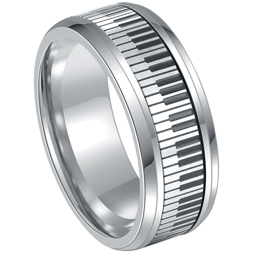 4 Pieces Piano Ring Decor Mens Rings Music Party Supply Piano Key ...