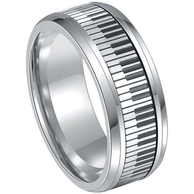 4 Pieces Piano Ring Decor Mens Rings Music Party Supply Piano Key ...