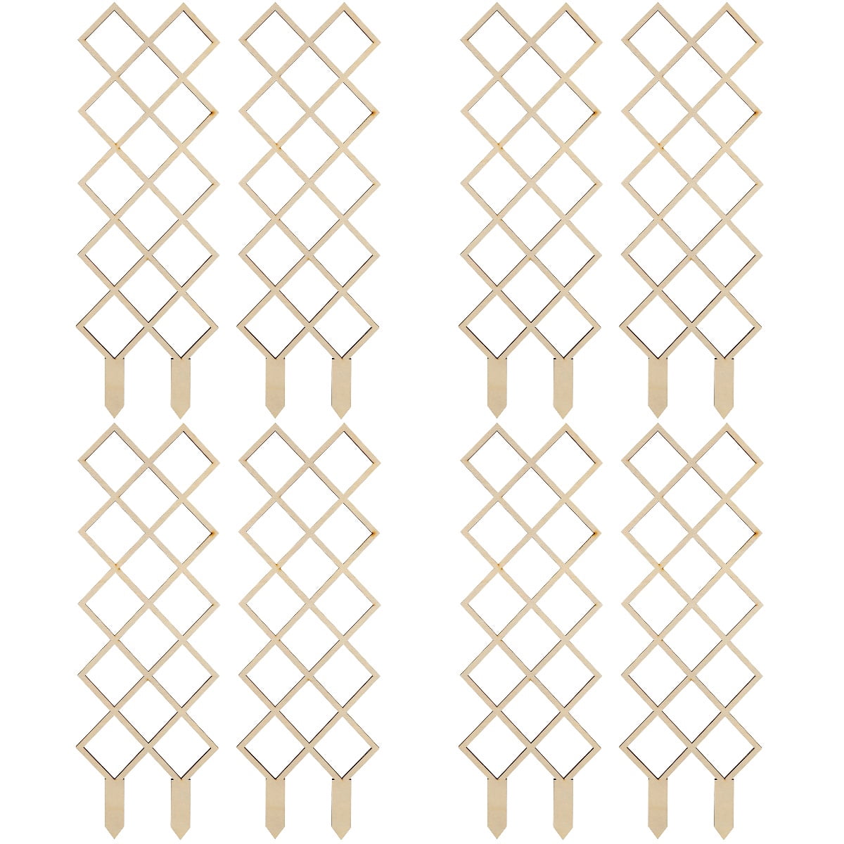 4 Pieces Plant Support Climbing Vine Trellis Frame Garden Plants ...