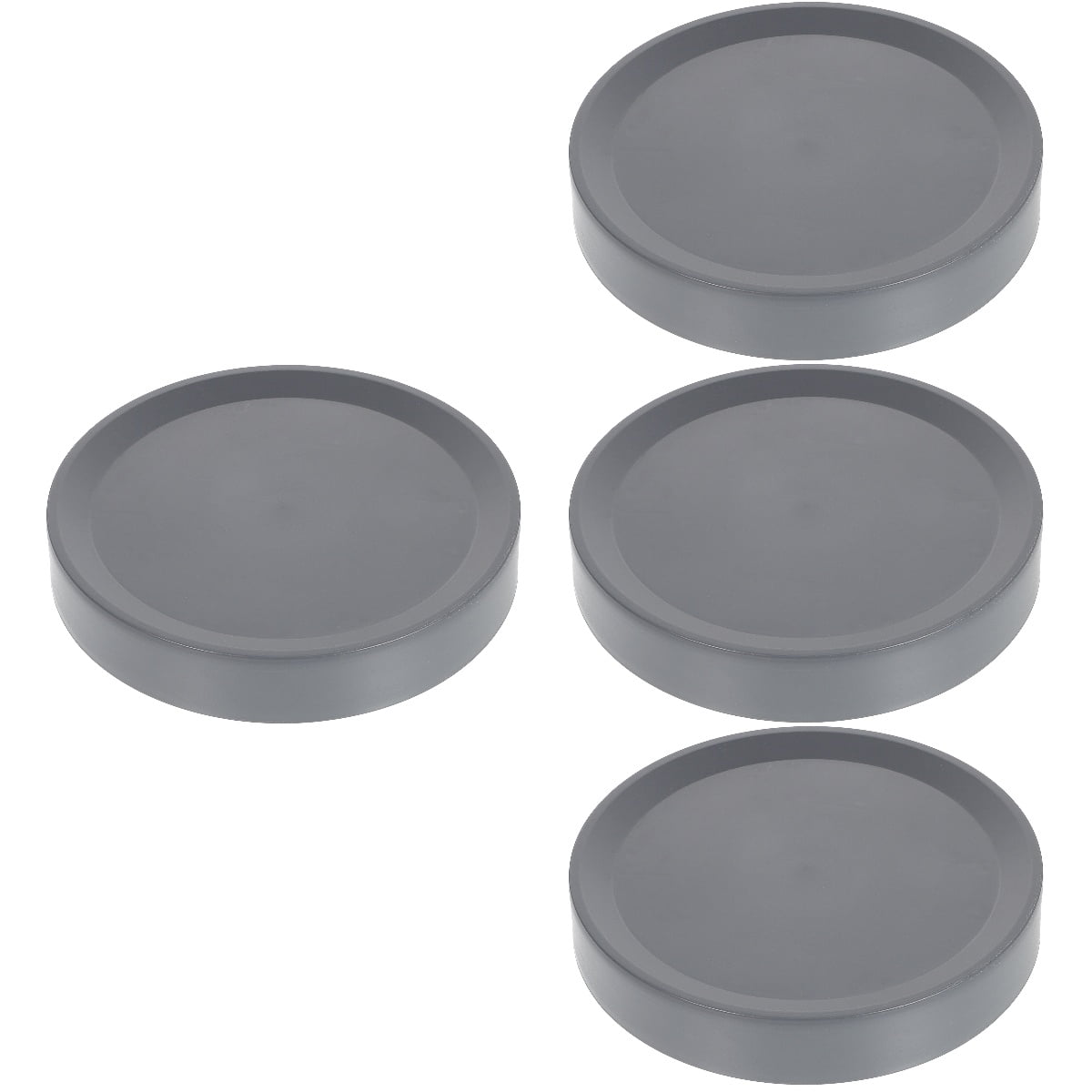 4 Pieces Plant Table Garden Bin with Lid Mobile Flowerpot Plate Holder ...