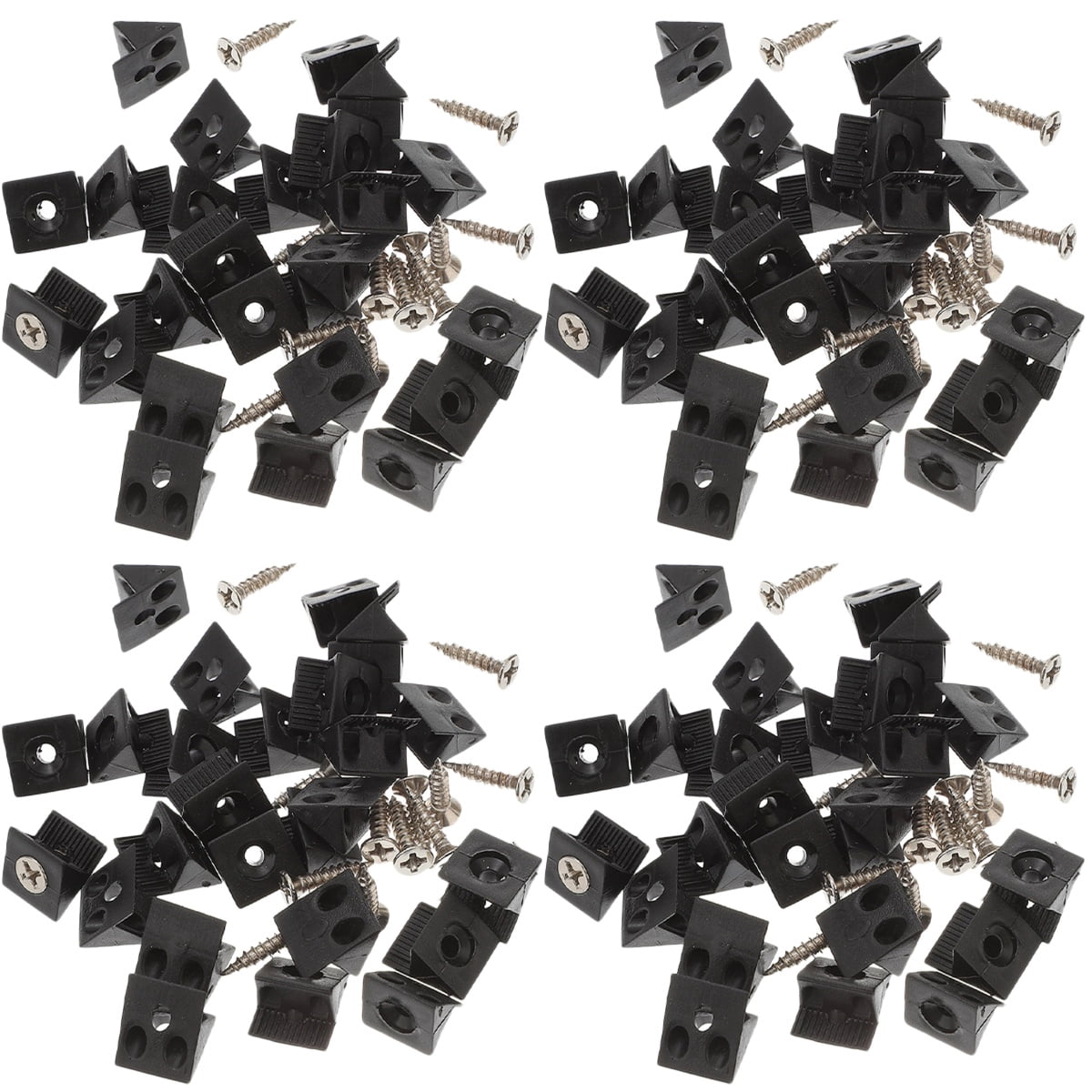4 Pieces Plastic Corner Brace Sagging Wedge for Drawer Pegs Grommets ...