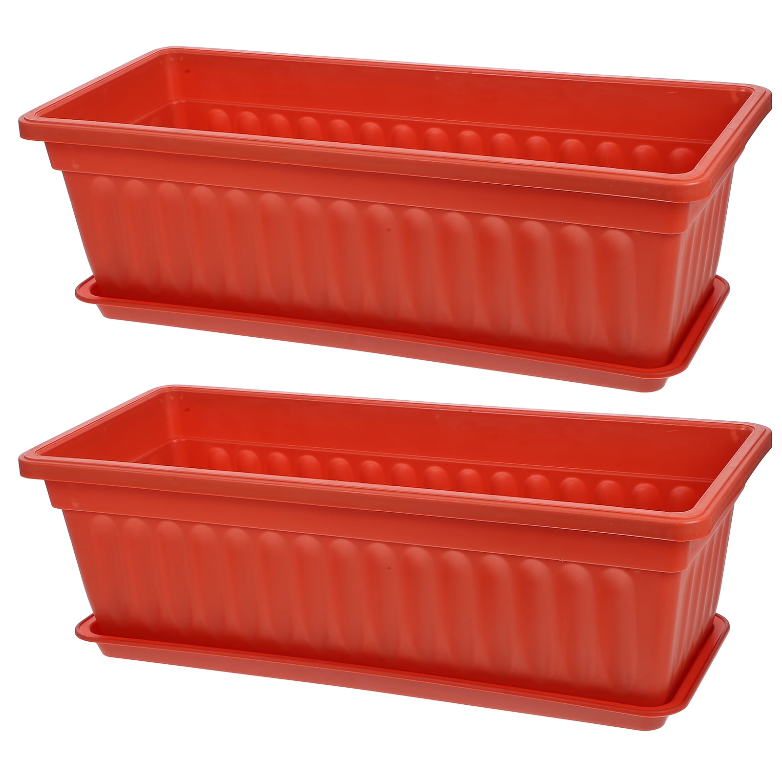 4 Pieces Plastic Planters Clear Potting Containers for Plants - Walmart.com