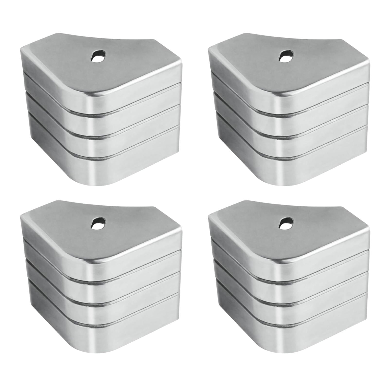 4 Pieces Pontoon Corner Cap Aluminum Deck Protector Heavy Duty Rust ...