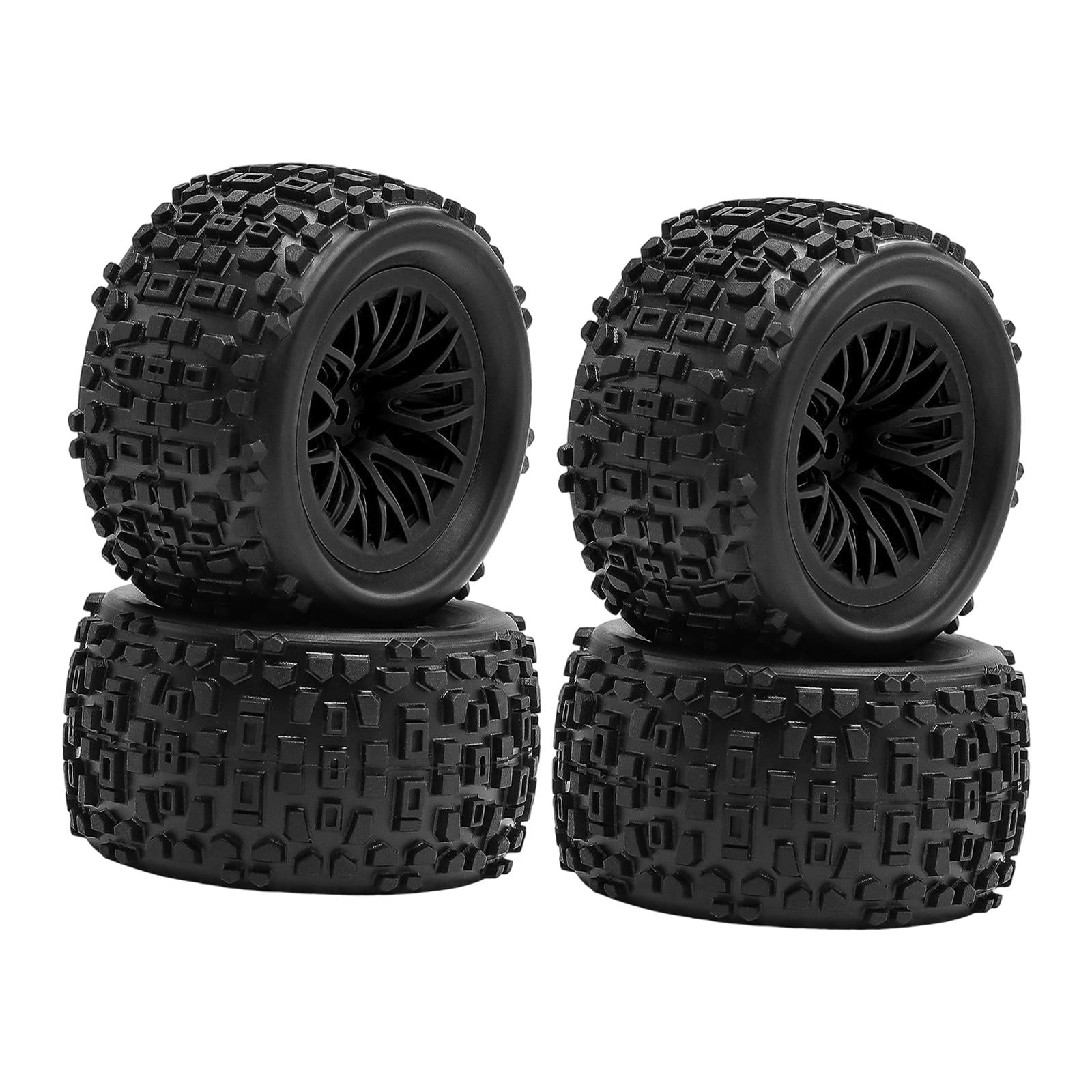4 Pieces RC Buggy Tires Wheel Rims Spare Components Wear Resistant 50 ...
