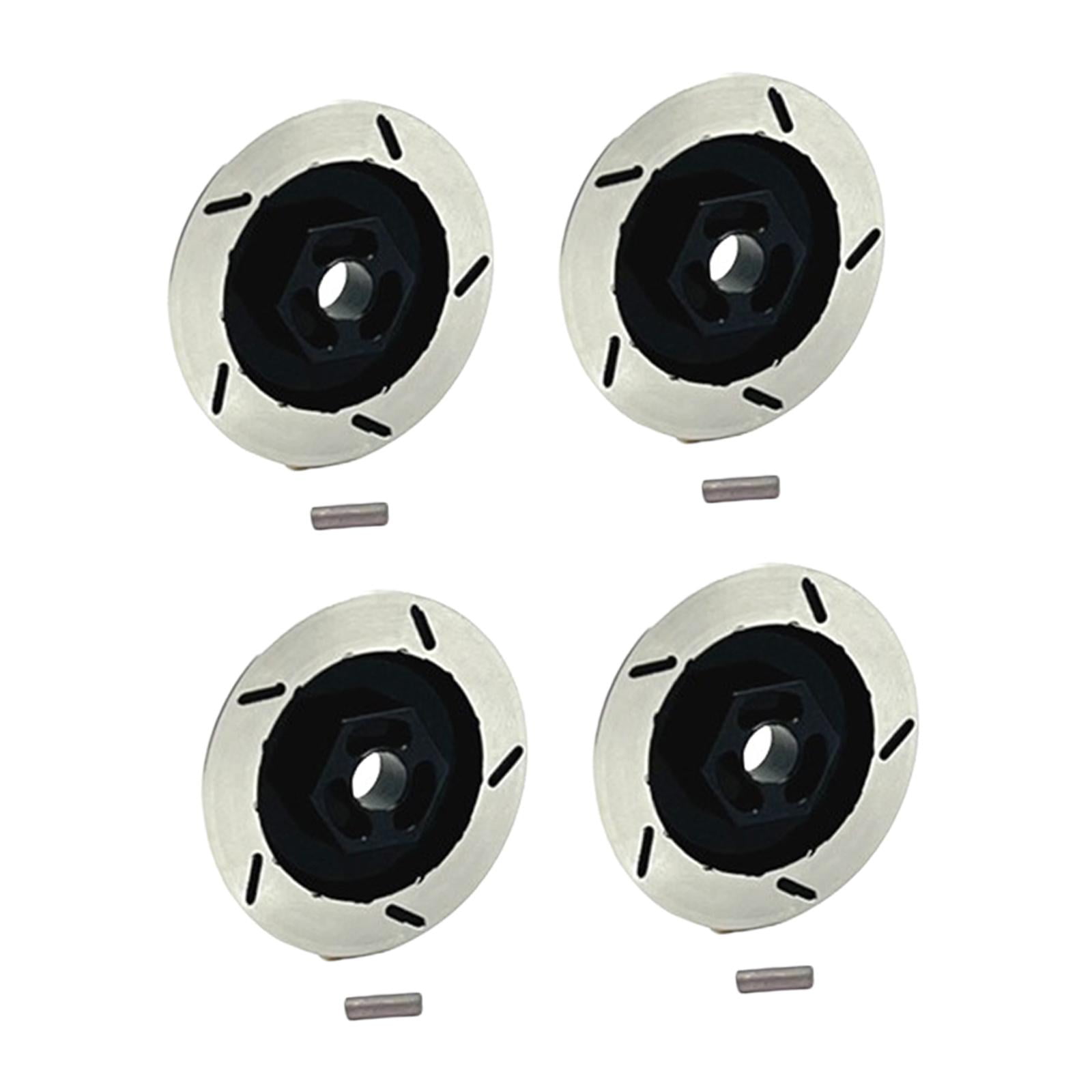 4 Pieces RC Car Hex Hub Wheel Disc Metal Construction for 1/12 Scale ...