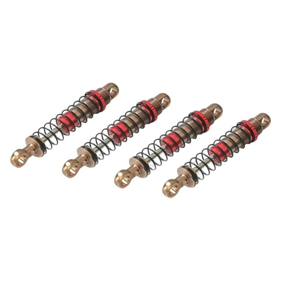4 Pieces RC Car Metal Shock Absorber Damper Suspension for 1/18 Model ...