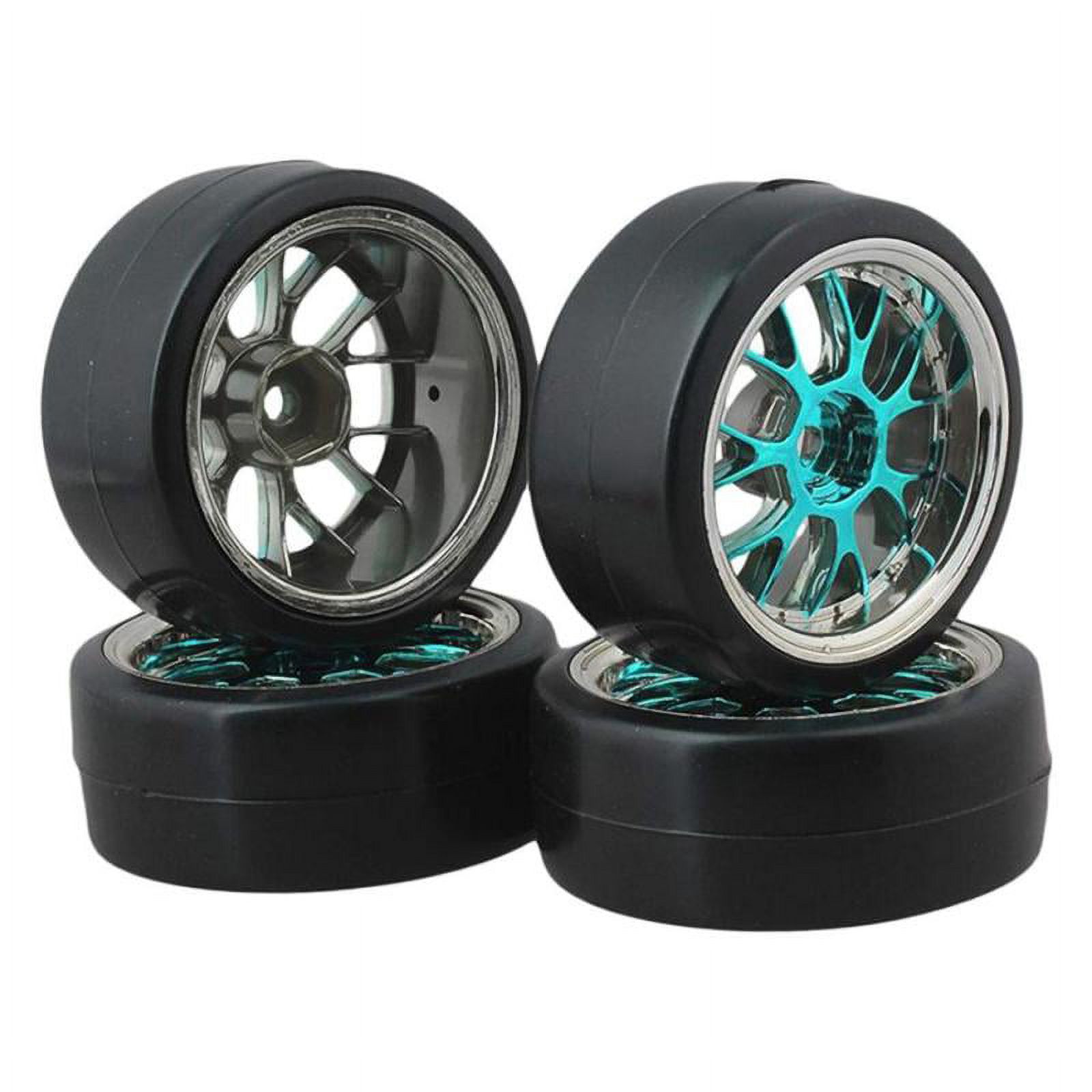 4 Pieces RC Car Wheel Rims, Drifting Radio Control Rim Set for Racing ...