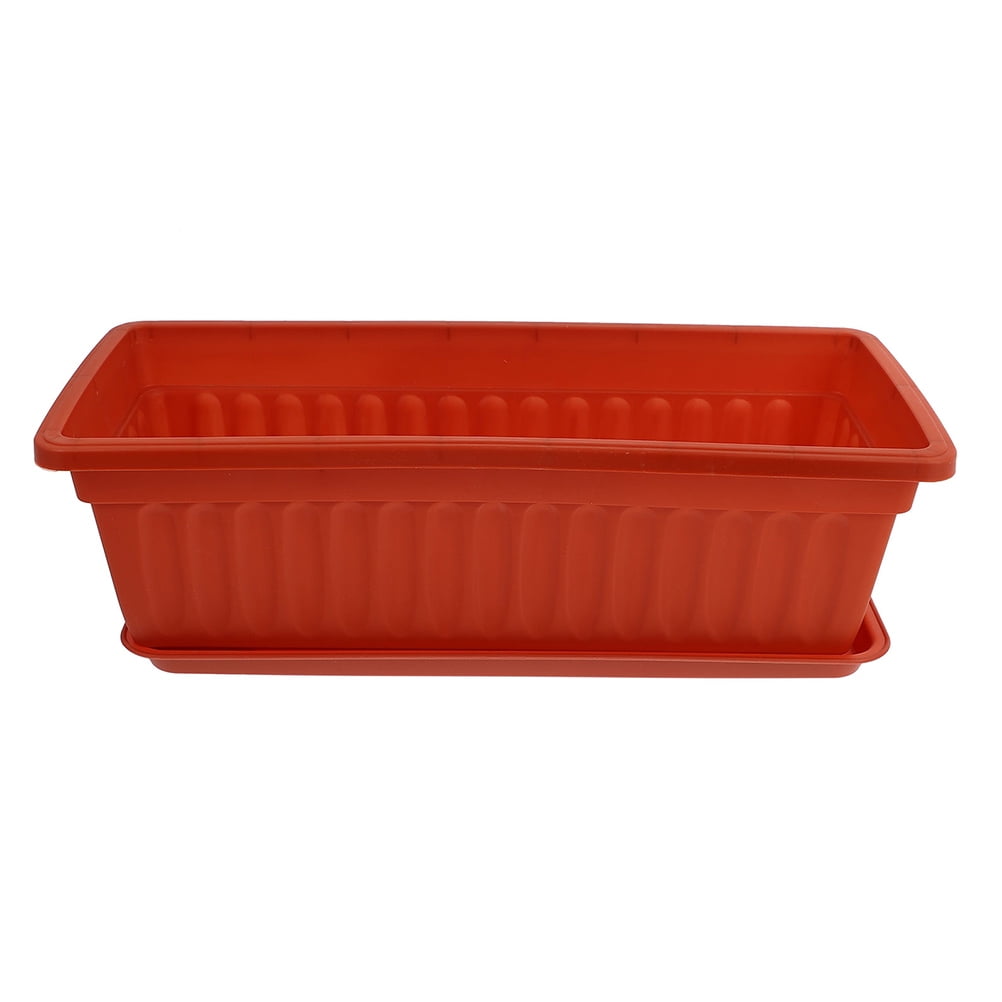 4 Pieces Rectangular Flower Pot Gardening Pots Container - Walmart.com