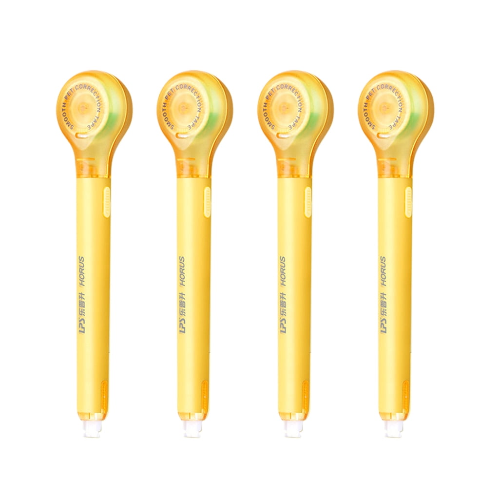 4 Pieces Refillable Correction Tape Pen 6mx5mm for Note Taking Card ...