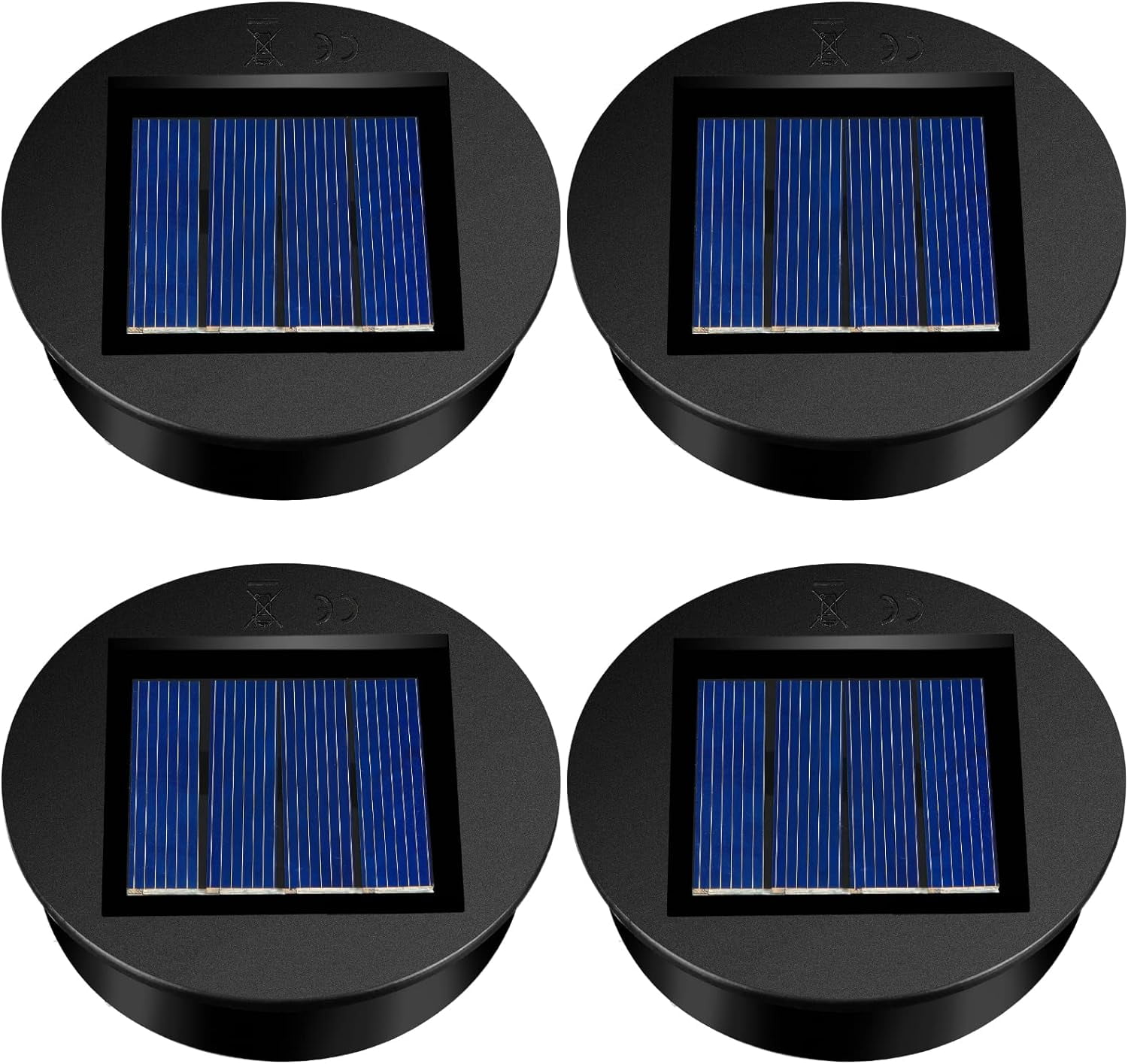 4 Pieces Replacement Solar Light Tops Outdoor Hanging Lantern Light ...