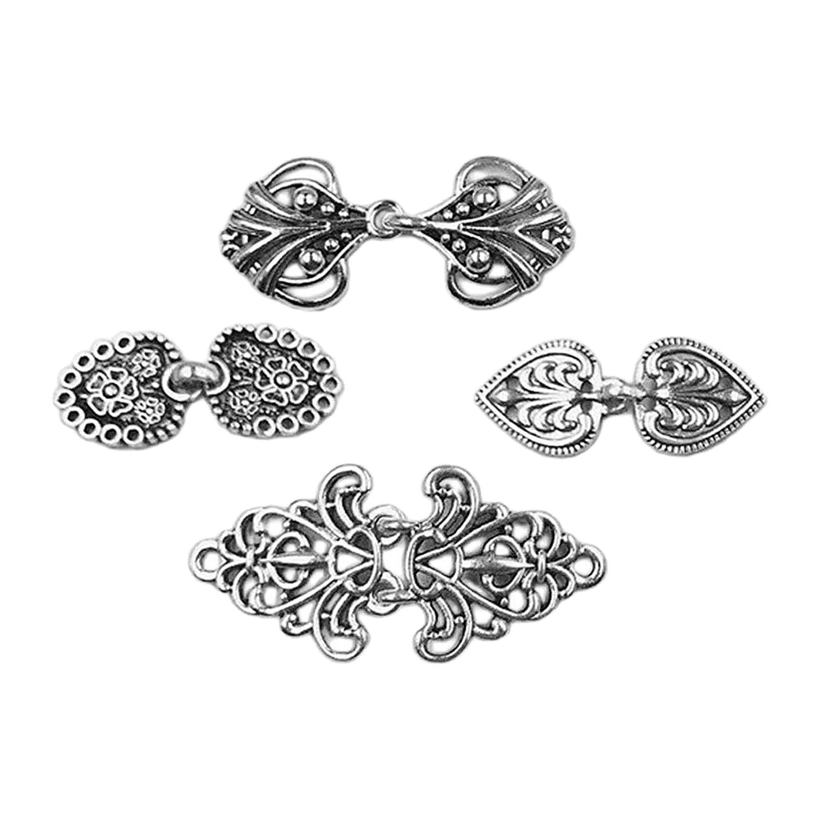 4 Pieces Retro Clip Vintage Sweater Swirl Clip Antique Shawl Clips ...