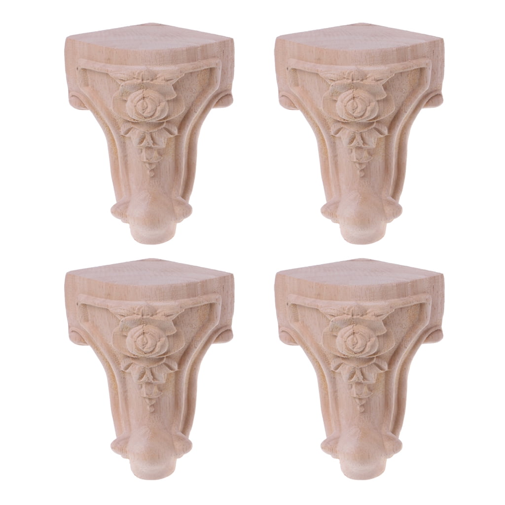 4 Pieces Right Angle Support Sofa Legs Vintage Furniture Legs ...