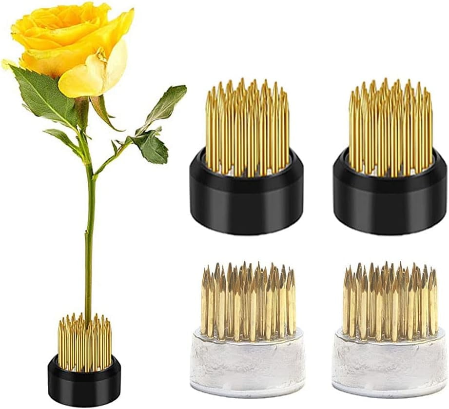 4 Pieces Round Flower Arrangement, Flower Arranging Bases, Floral Pin ...