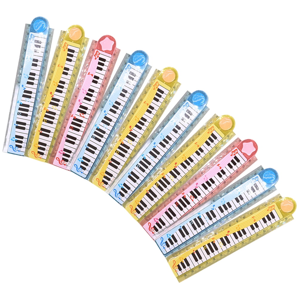 4 Pieces Scale Ruler Baby 30cm Piano Office Rulers - Walmart.com