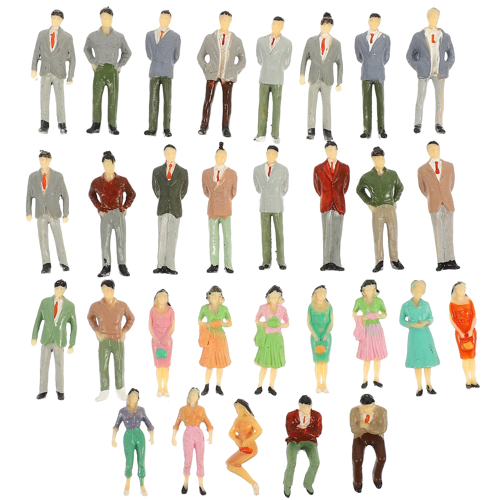 4 Pieces School Playset for Kids Mini People Figure Models Tiny Small ...