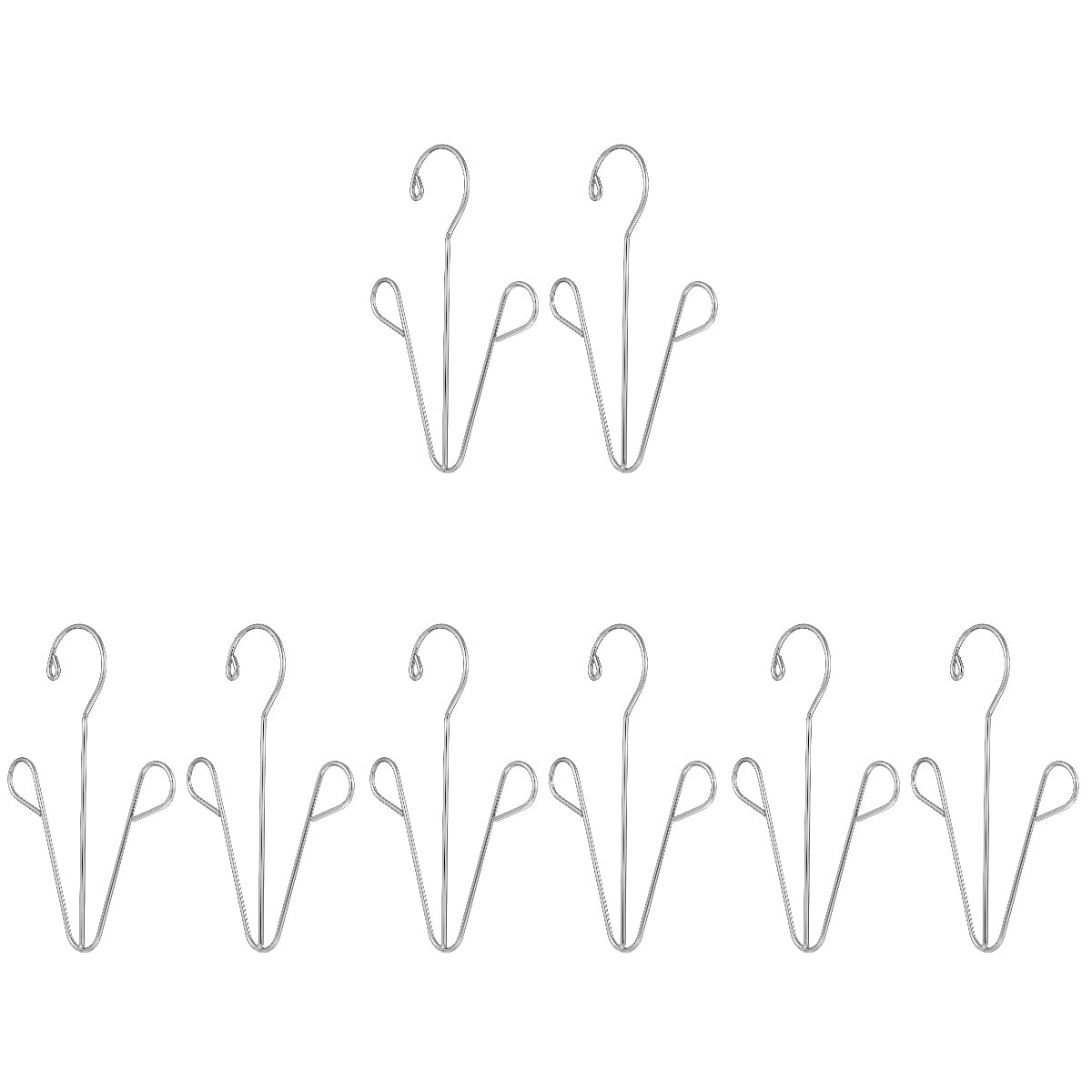 4 Pieces Shoe Shelf Clothes Drying Rack Shoe Hanging Hook Metal Coat ...