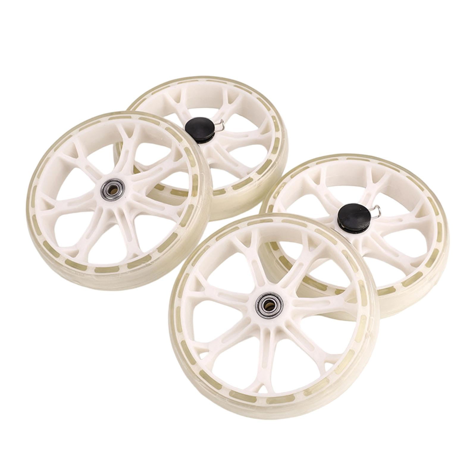 4 Pieces Shopping Cart Wheels Dolly Casters Hand Truck Wheels PU ...
