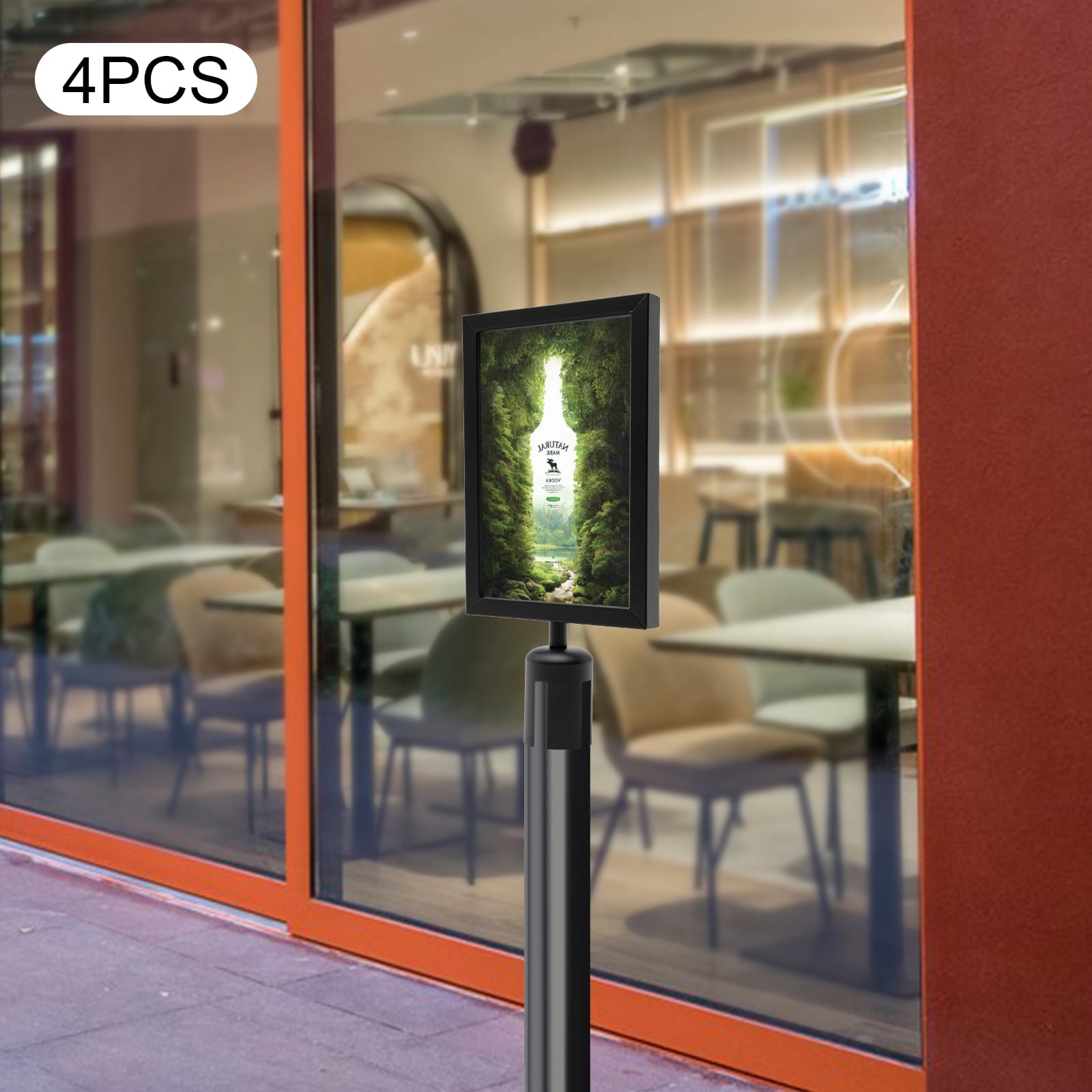 4 Pieces Sign Holder for Crowd Control in Retail Stores, Sports ...