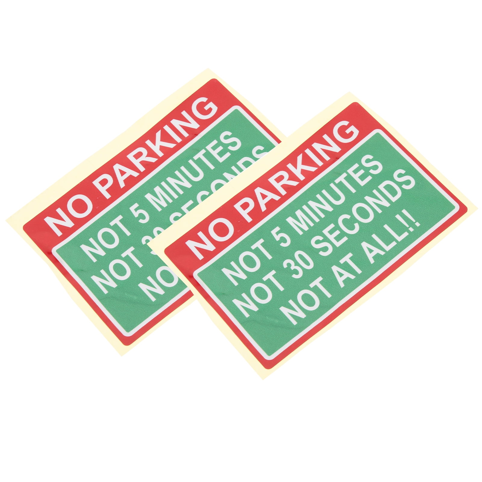 4 Pieces Sign Ticket No Parking Garage Warning Signs Child - Walmart.com