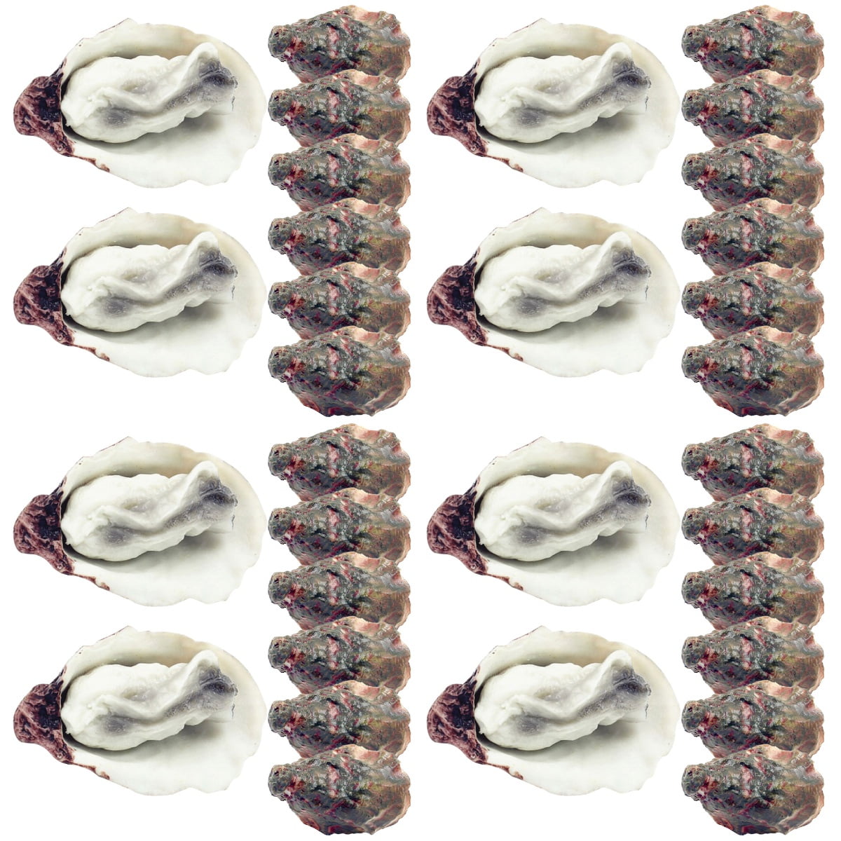 4 Pieces Simulated Oysters Realistic Fake Food Toy Fish Tank - Walmart.com