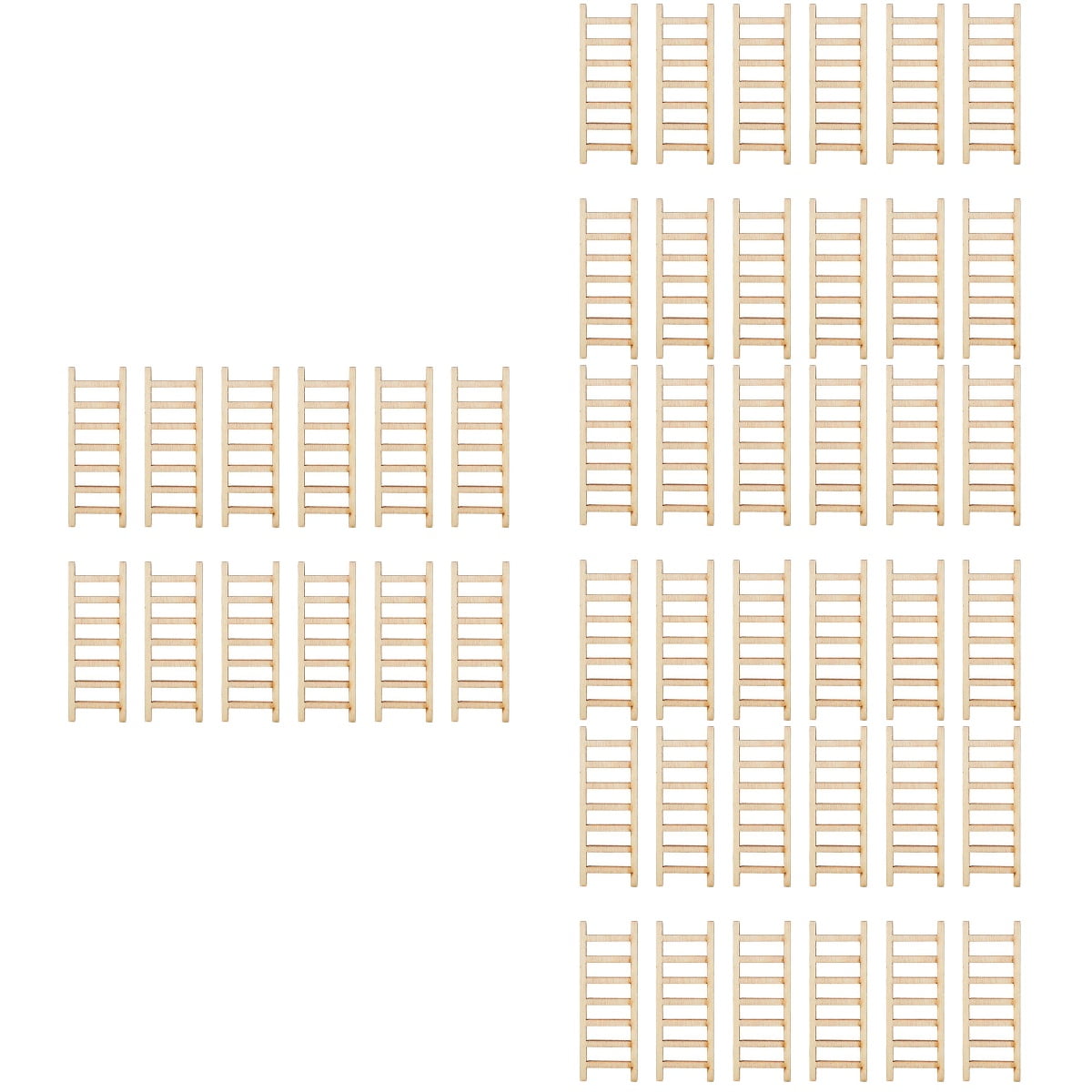 4 Pieces Simulation Ladder Layout Props for Mini House Decoration ...