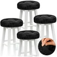 4 Pieces Soft Stool Covers Round Bar Stool Cushions with Elastic Band ...