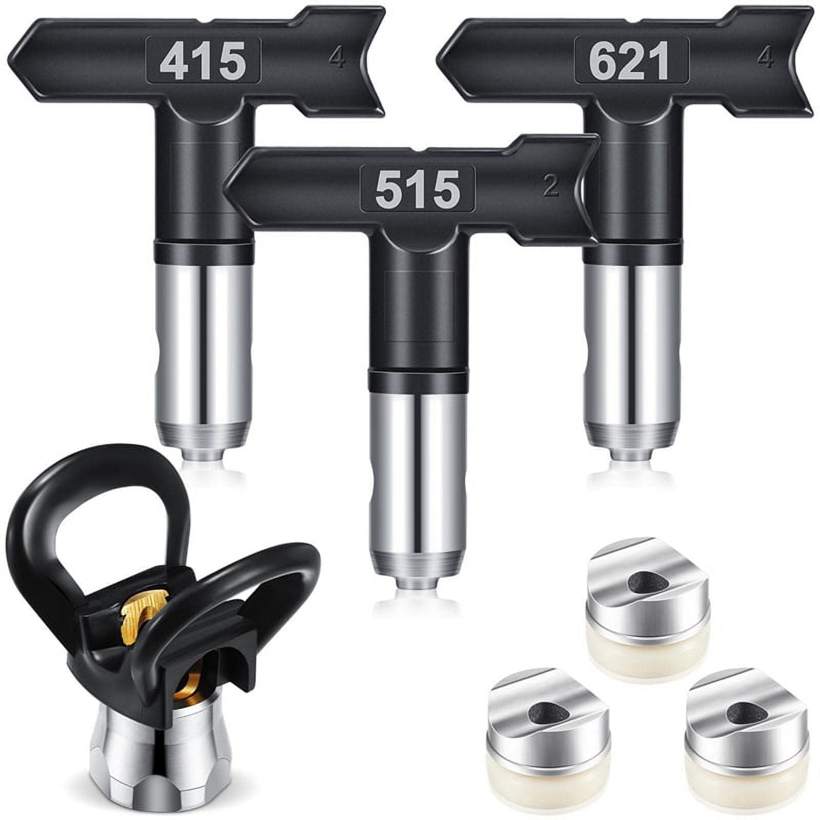 4 Pieces Spray Tips Airless Paint Sprayer Tips Reversible Spray Tip Nozzle Tip Base for Airless ...