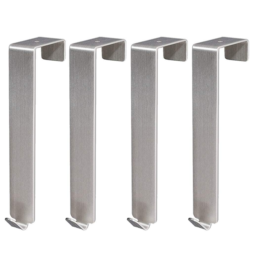 4 Pieces Stainless Steel Hanger Rack with No Perforation for Handbag ...