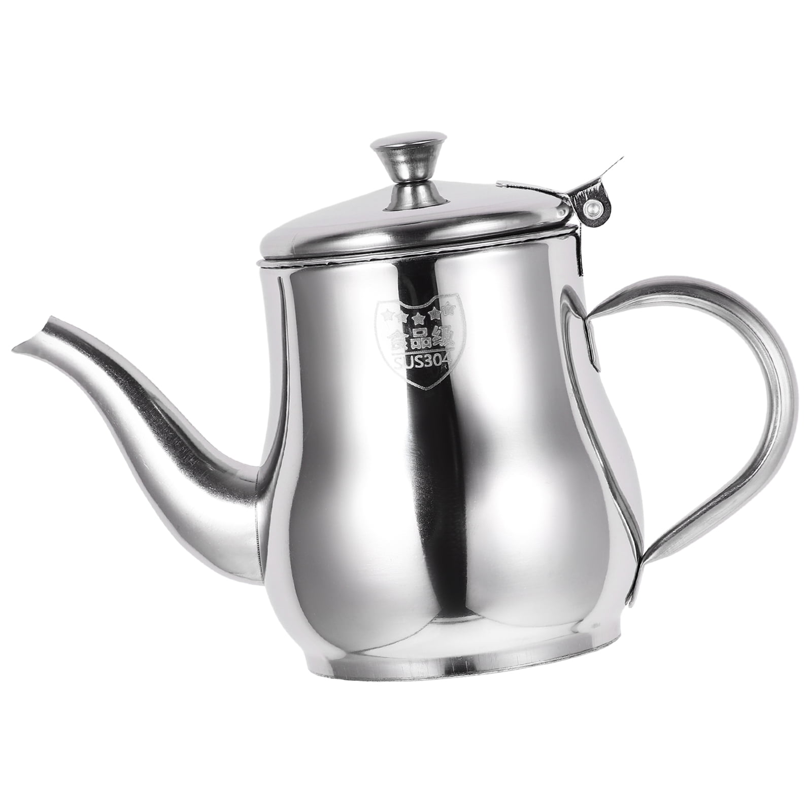 4 Pieces Stainless Steel Oil Pot Metal Container with Lid Strainer ...