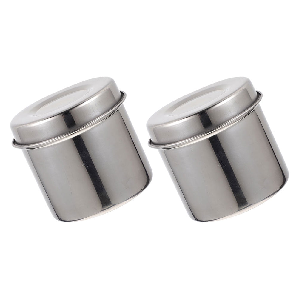 4 Pieces Stainless Steel Ointment Jar Iodine Resistant Container ...