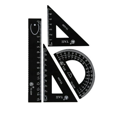 Westcott 5 Piece Geometry Set in Pouch, Blue and Gray - Walmart.com