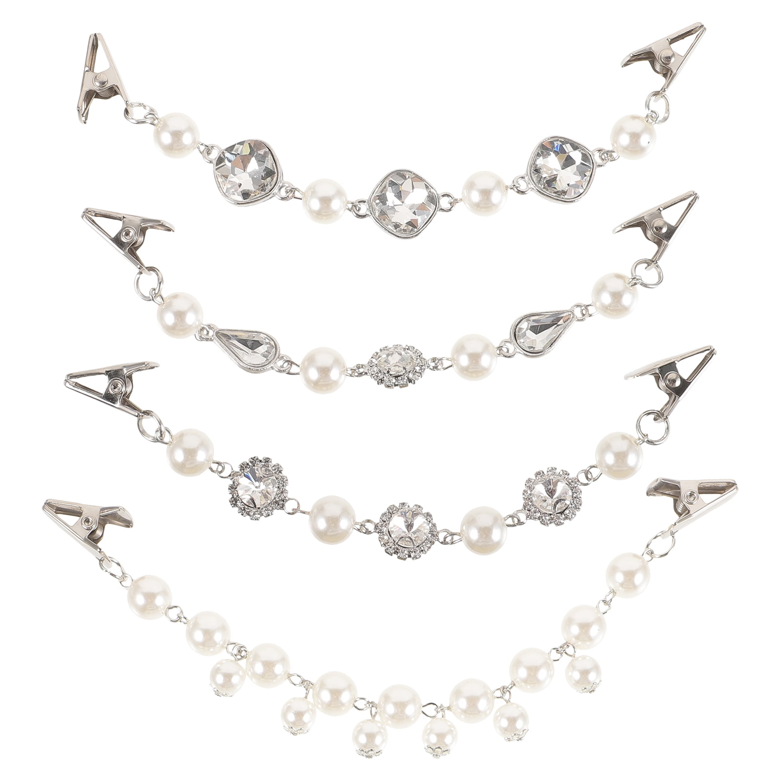 4 Pieces Sweater Shawl Clip Shirt Clips Brooch Vintage Dress Back Clips ...