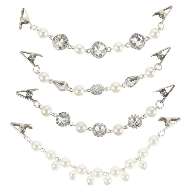 4 Pieces Sweater Shawl Clip Shirt Clips Brooch Vintage Dress Back Clips ...