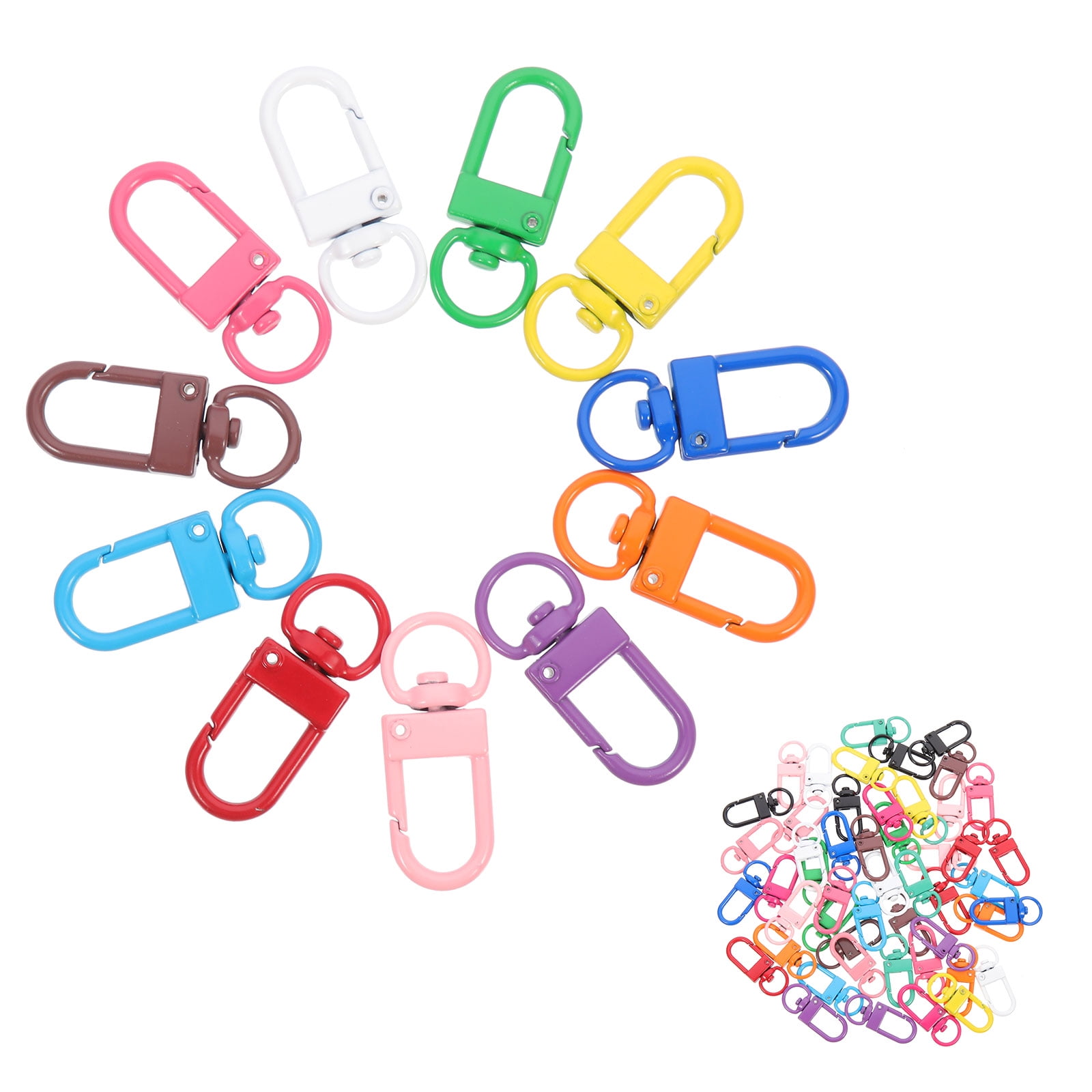 Set of 4 Colorful Lobster Swivel Strap Buckle Key Lanyards for Easy ...