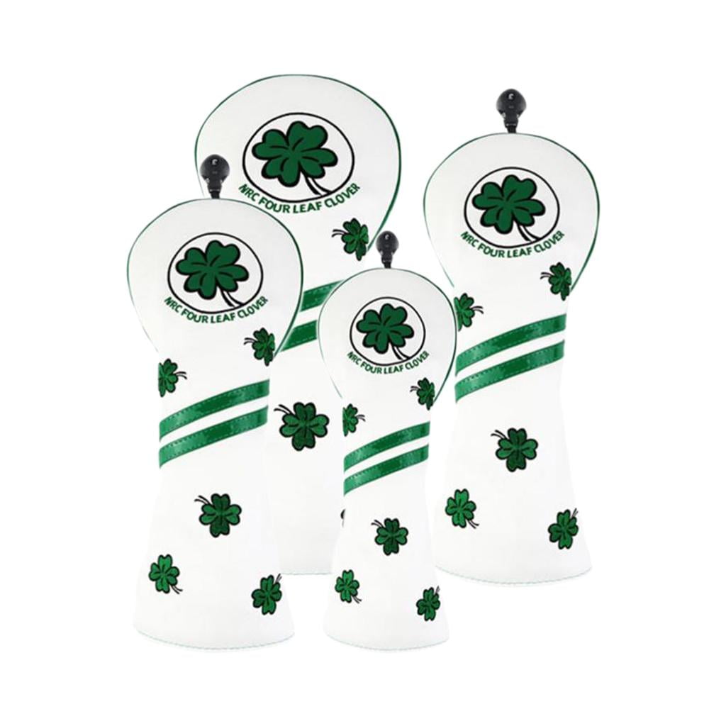 4 Pieces Thick Synthetic Leather Golf Covers Set Headcover Fit All ...