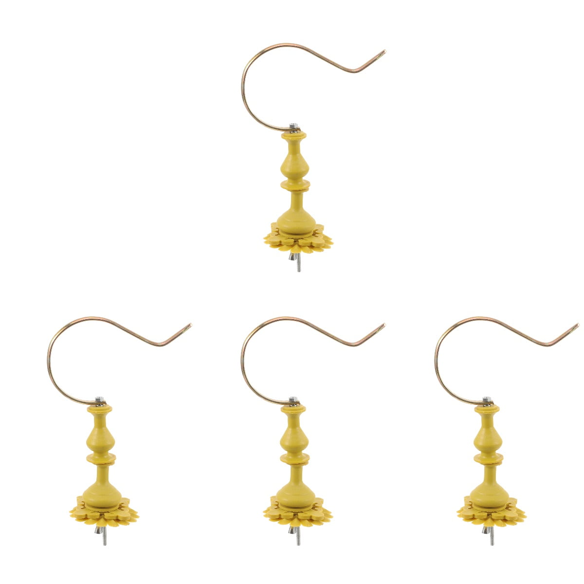 4 Pieces Thrush Birdcage Gourd Hook Bamboo Pair of Supplies Accessories ...