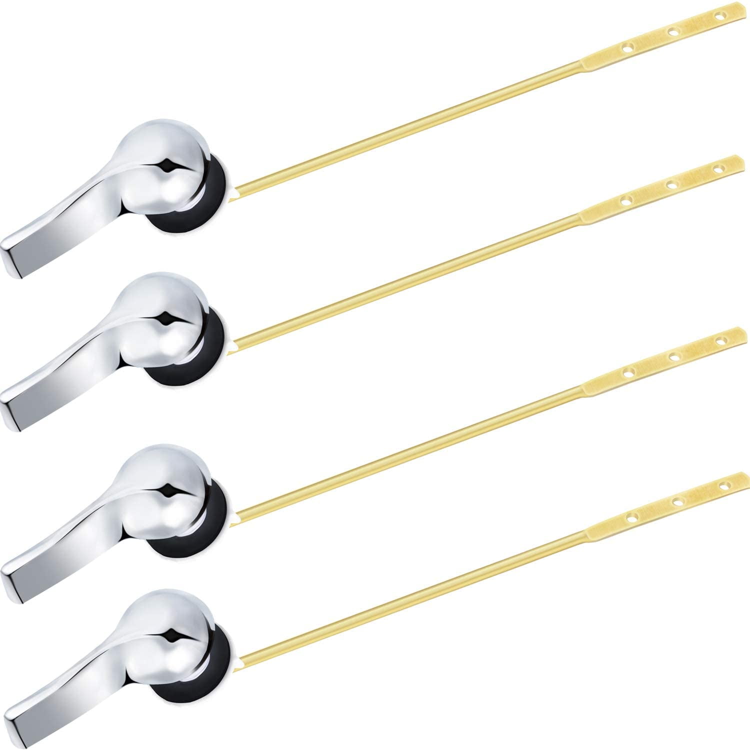 4 Pieces Toilet Tank Handle Flush Lever Replacement Universal Flush ...