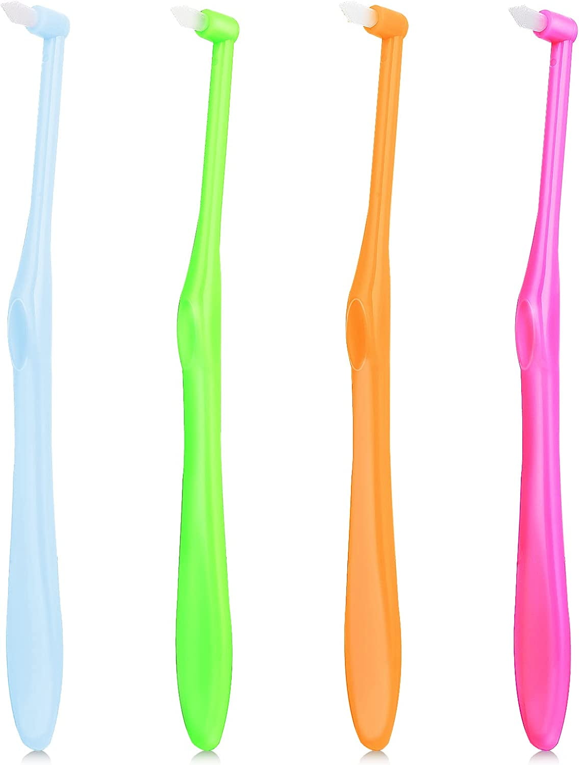 4 Pieces Toothbrush Tufted Brush End Tapered Trim Toothbrush Soft ...