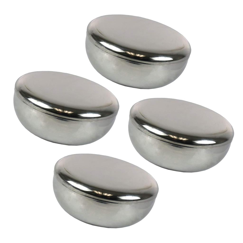 4 Pieces Traditional Korean Style Stainless Steel Rice Bowl with Lid ...