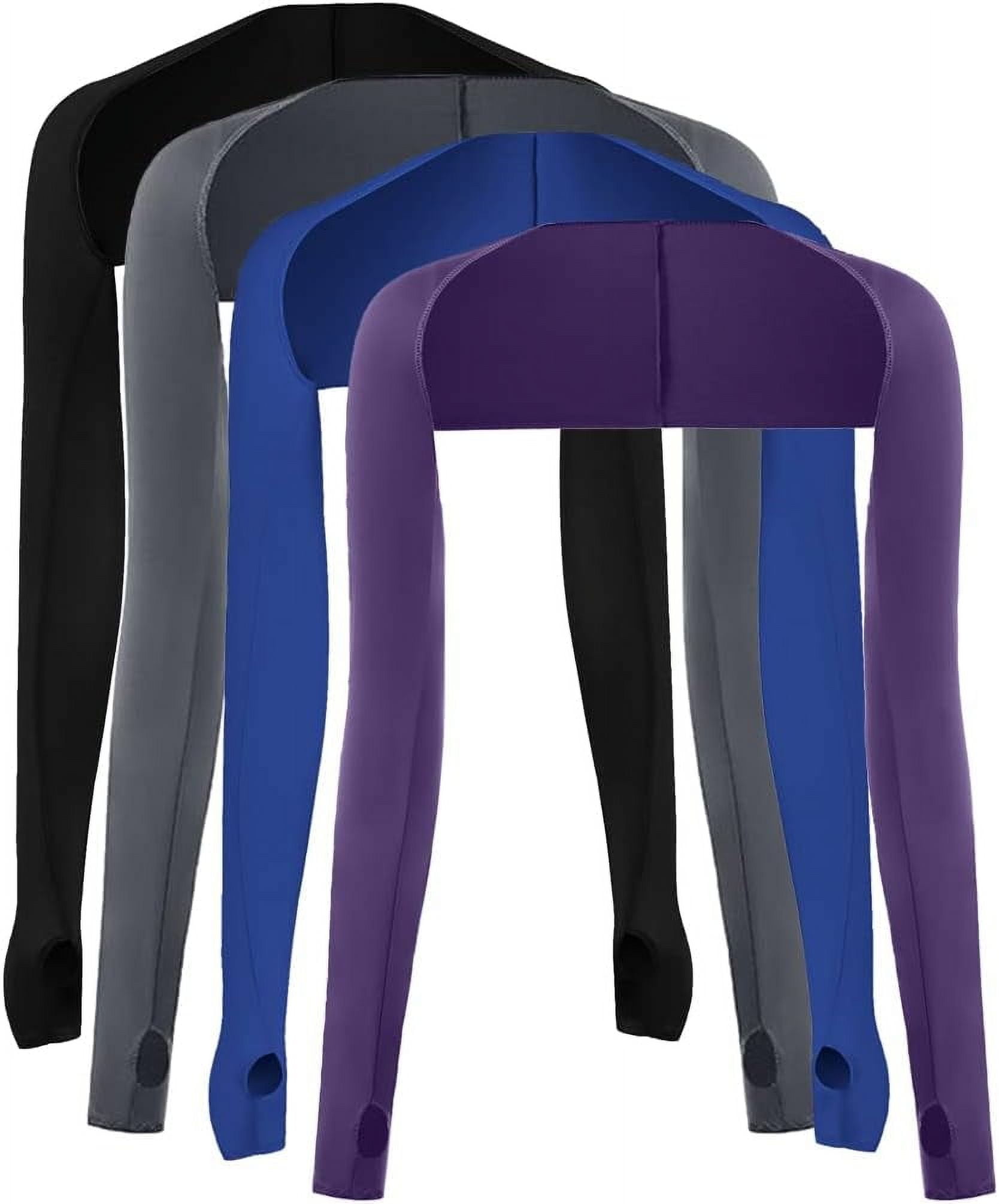 4 Pieces UV Sun Protective Cooling Shawl Arm Sleeve with Thumb Hole for ...