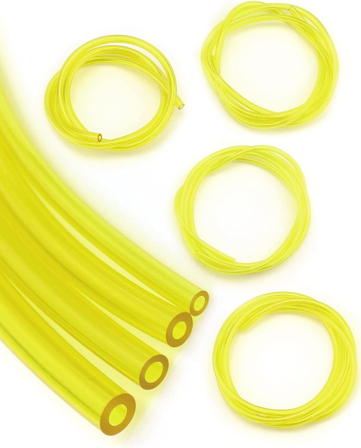 ® 4 Pieces Universal Fuel Line, Petrol Fuel Line Hose Tube,2 x 3.5mm, 2 ...