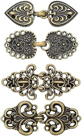 4 Pieces Vintage Sweater Swirl Clip for Girl Women Cape Cloak Clips ...