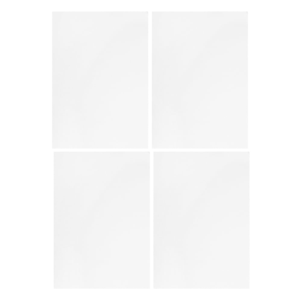 4 Pieces White Printable Water Soluble Adhesive Backing Embroidery ...