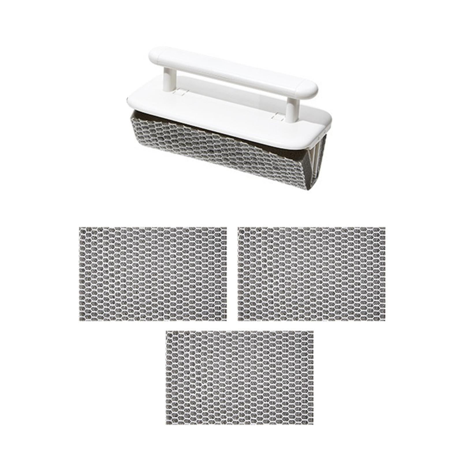 4 Pieces Window Groove Brush Cleaning Tool Scrubber with 3 Replaceable ...