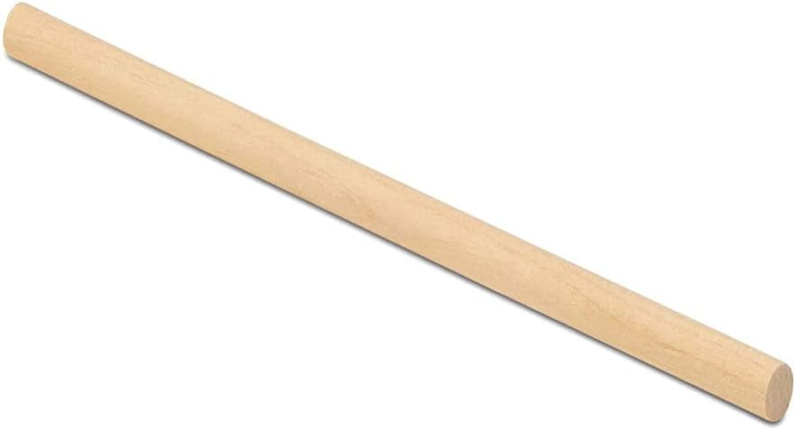 4 Pieces Wooden Rods - Unfinished Wooden Rods Art Rods, Model Building ...