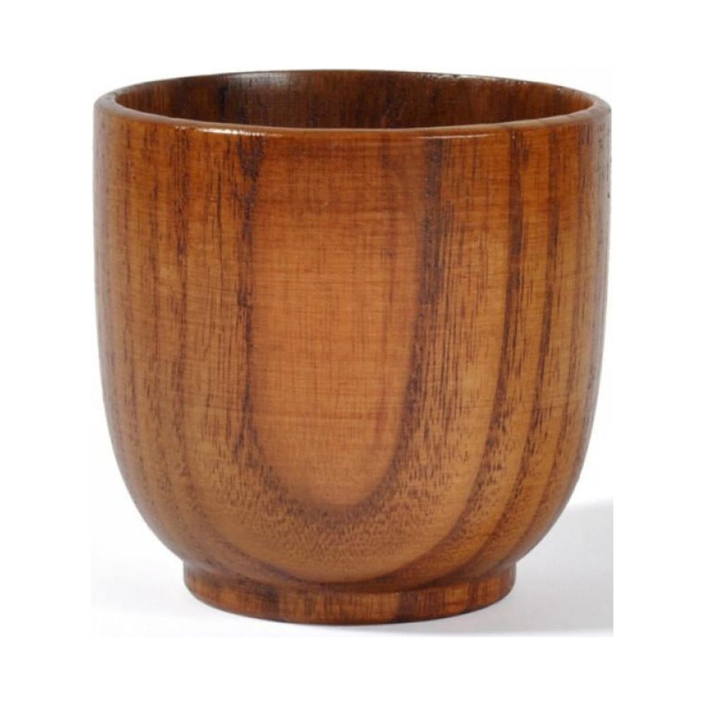 4 Pieces Wooden Tea Cups Natural Solid Wood Tea Cup Jujube Wood Sake ...