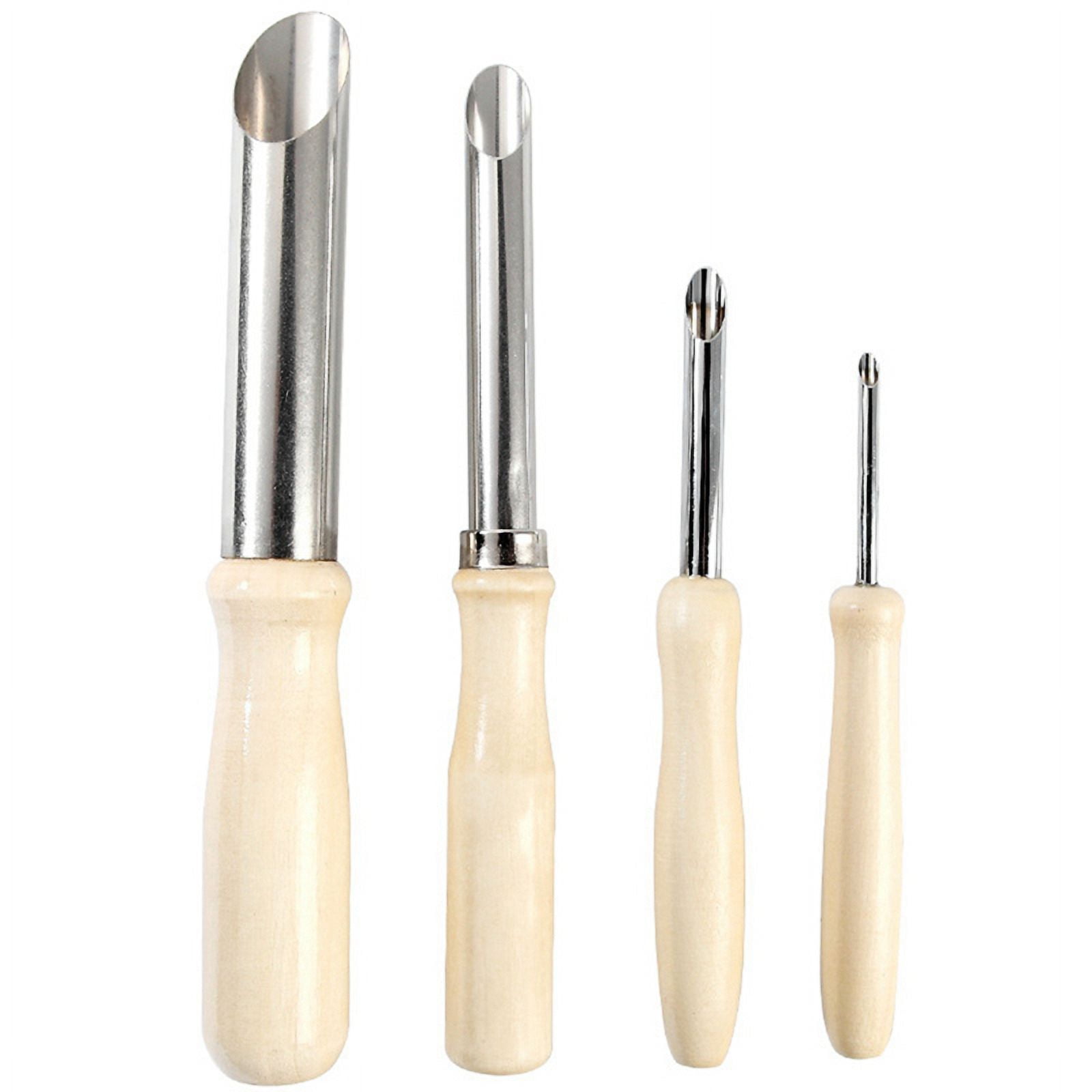 4 Pieces of Ceramic Tools Stainless Steel Punch Pot Hole Drilling Round ...