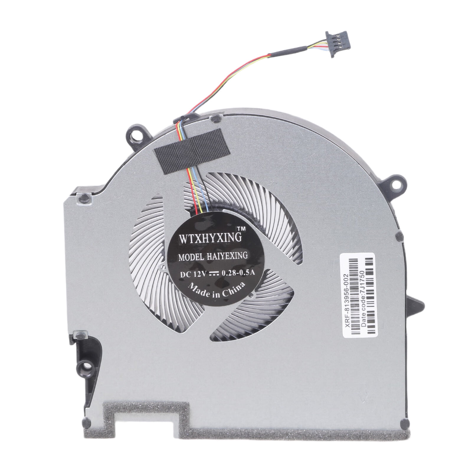 4 Pin 12V Cooling Fan For 17 In Laptop Heat Dissipation Metal Base ...