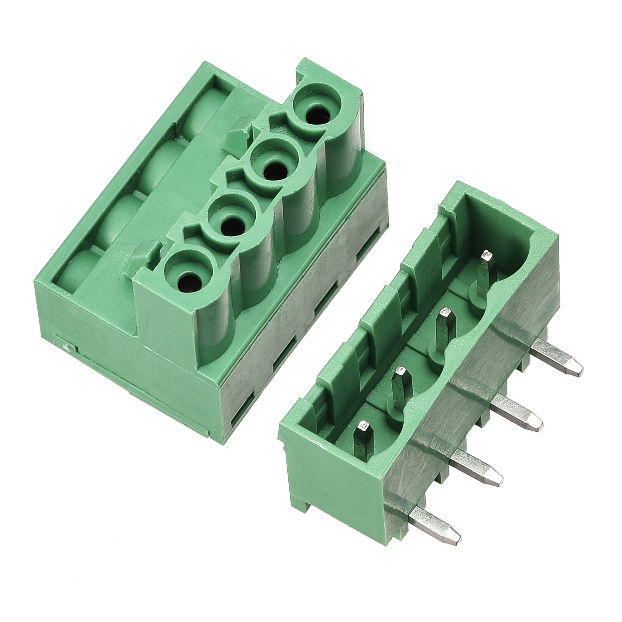 4-Pin 5.08mm Pitch Right Angle PCB Screw Terminal Block Connector ...